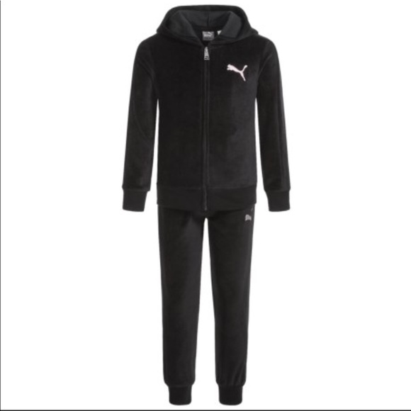 Puma | Matching Sets | Nwt Puma 2 Piece Black Jacket Pants Tracksuit ...